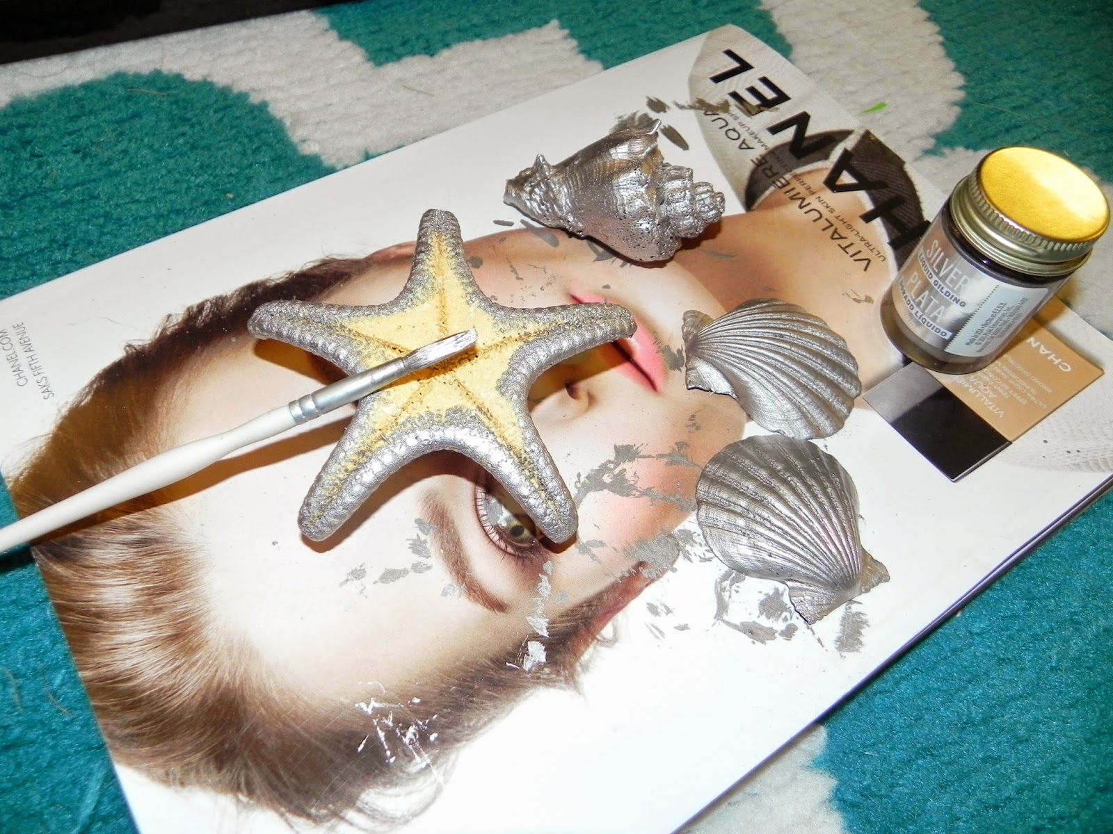 Smart n Snazzy: DIY ~ Gilded Seashell Art