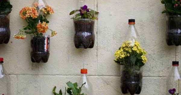Cara Membuat Pot Bunga Gantung Dari Botol Plastik Bekas - Cari Kerajinan