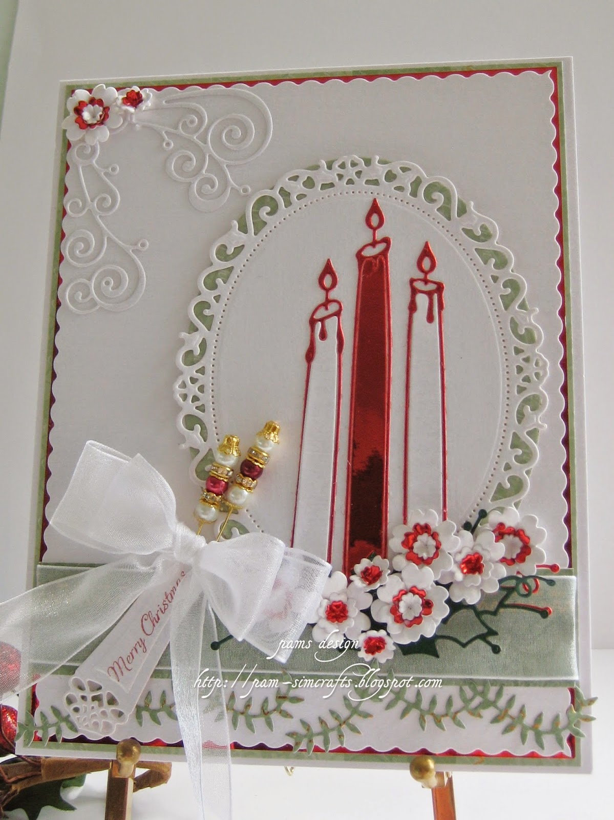 pamscrafts: Traditional Christmas card. 5