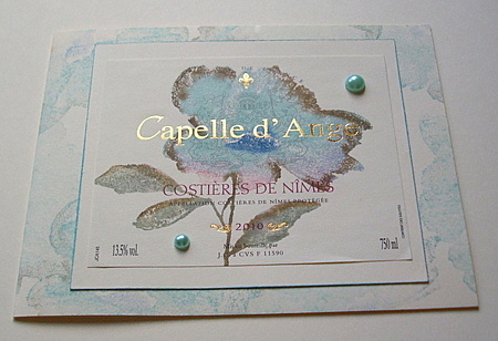 Jacqueline's Craft Nest: Painted Flower from Hero Arts on wine labels