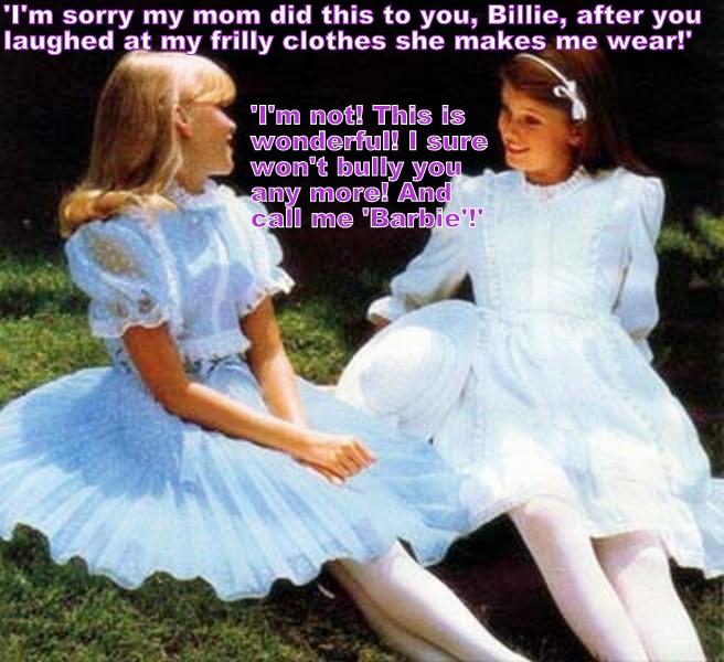 Coerced Into Skirts and TG Captions: From bully to Barbie