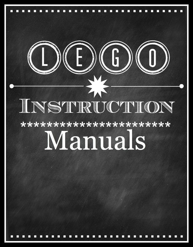 BLISSFUL ROOTS: Lego Instruction Manual Organizer & Printable