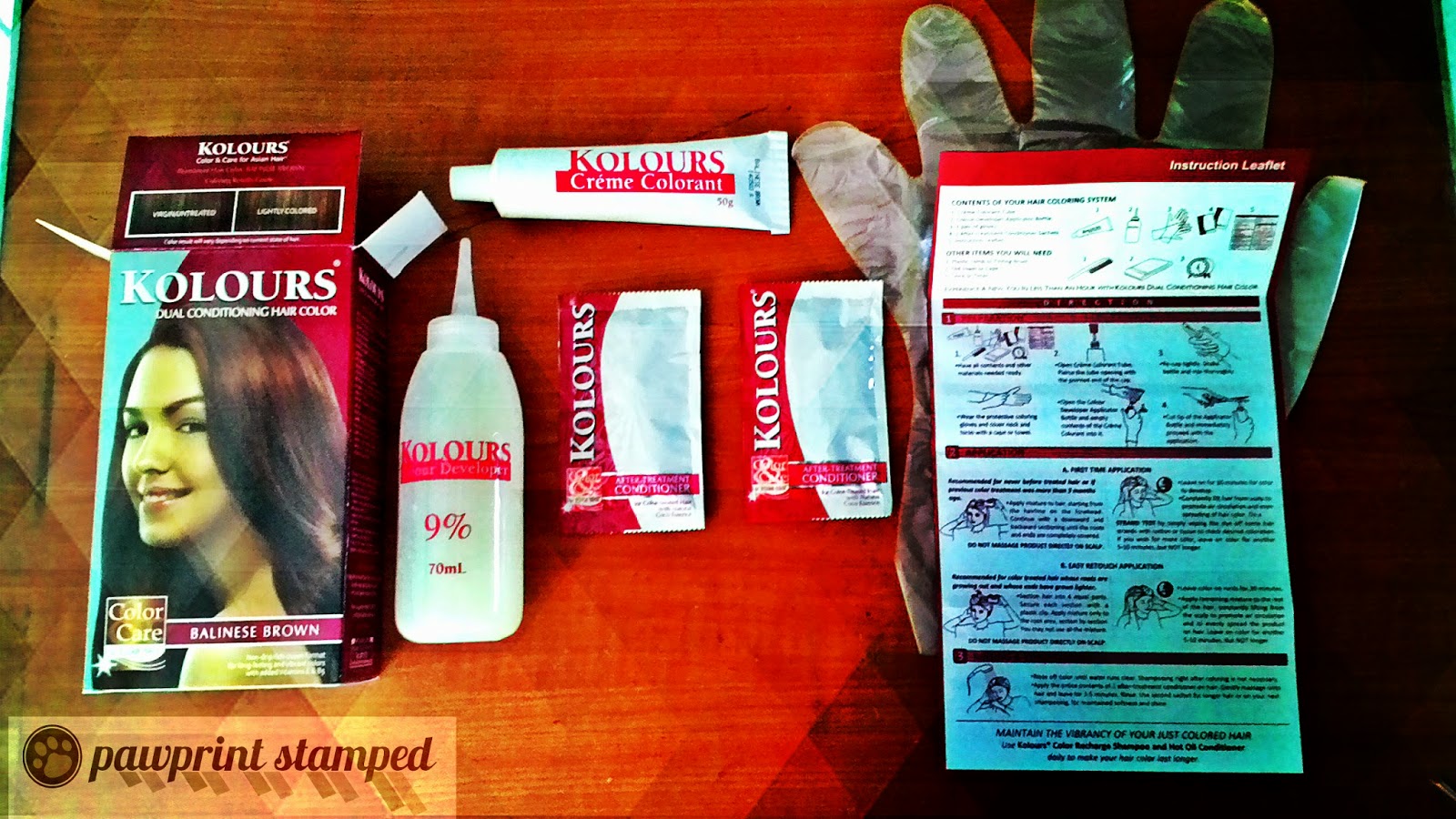 Kolours Balinese Brown - Pawprint Stamped