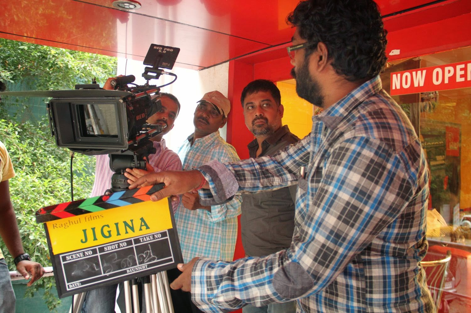 heroines-images: Jigina Movie Pooja Stills