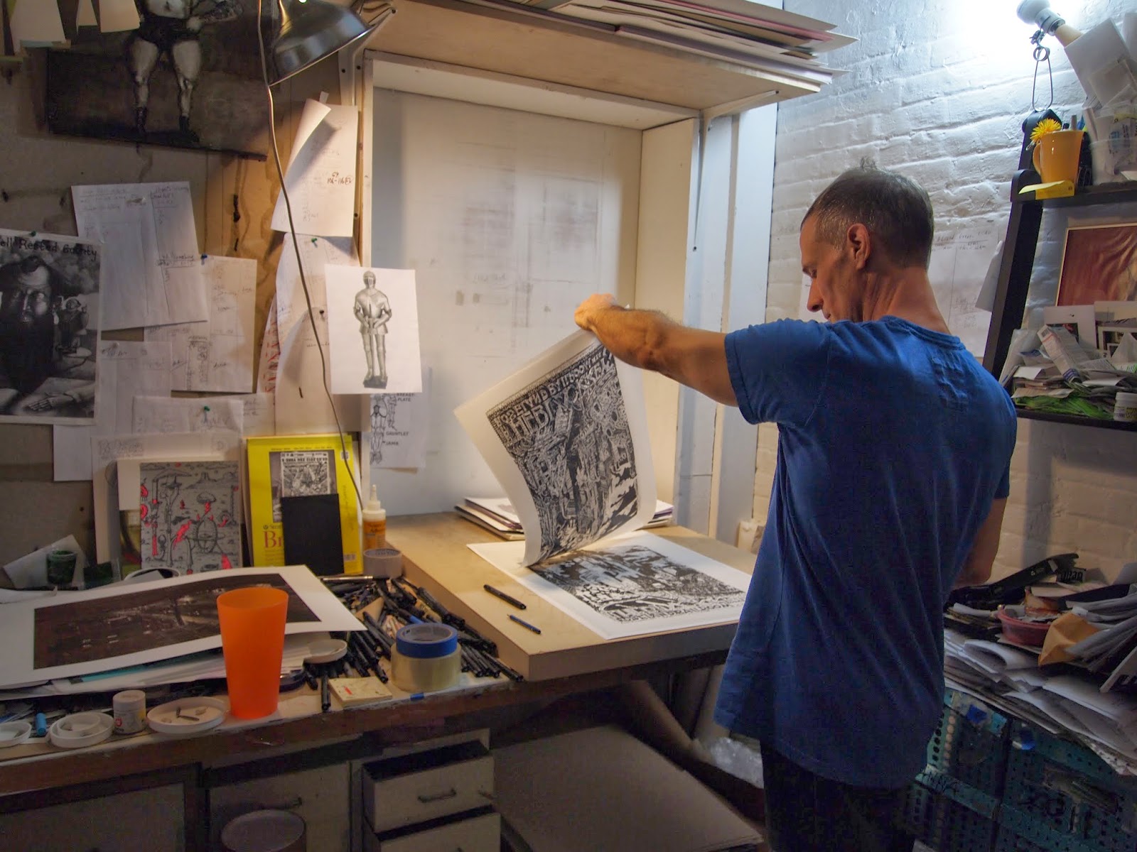 INSIDE THE ROCK POSTER FRAME BLOG: David Welker Studio Visit By Matthew ...