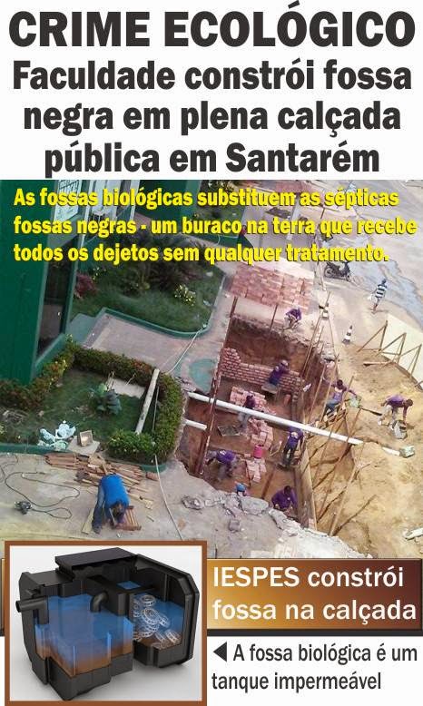 Blog do Nelson Vinencci: Faculdade santarena constrói fossa negra em ...