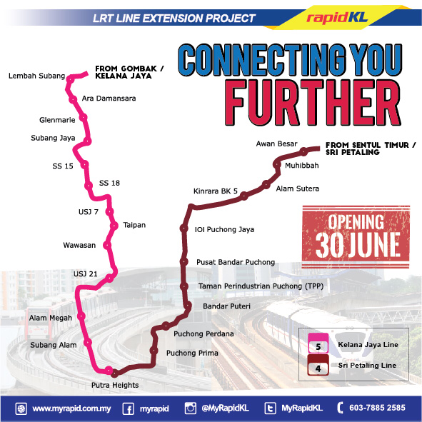 LRT Line Extension Project - 2nd leg to be open on 30 June 2016