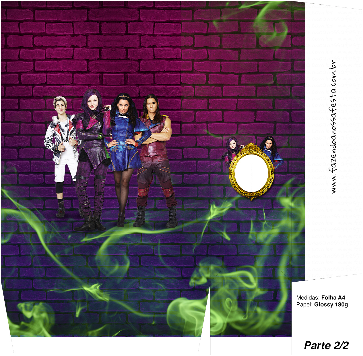 Descendants Party: Free Printable Boxes. - Oh My Fiesta! in english