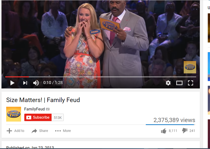 The Mindless Freaks: Family Feud episode I watched today-Friendly ...
