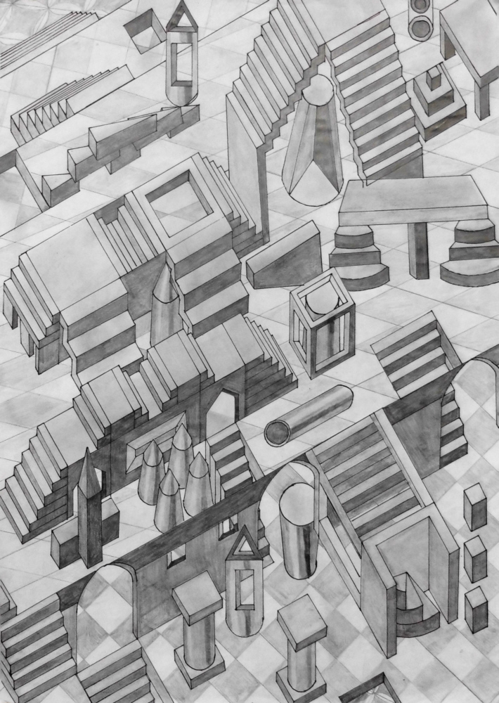 Kunst Gymnasium Salzgitter-Bad: Linear-Perspektive