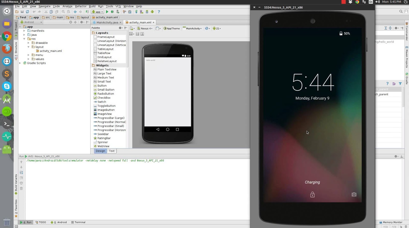 Emulador en Android Studio. | HomeWEBMASTER