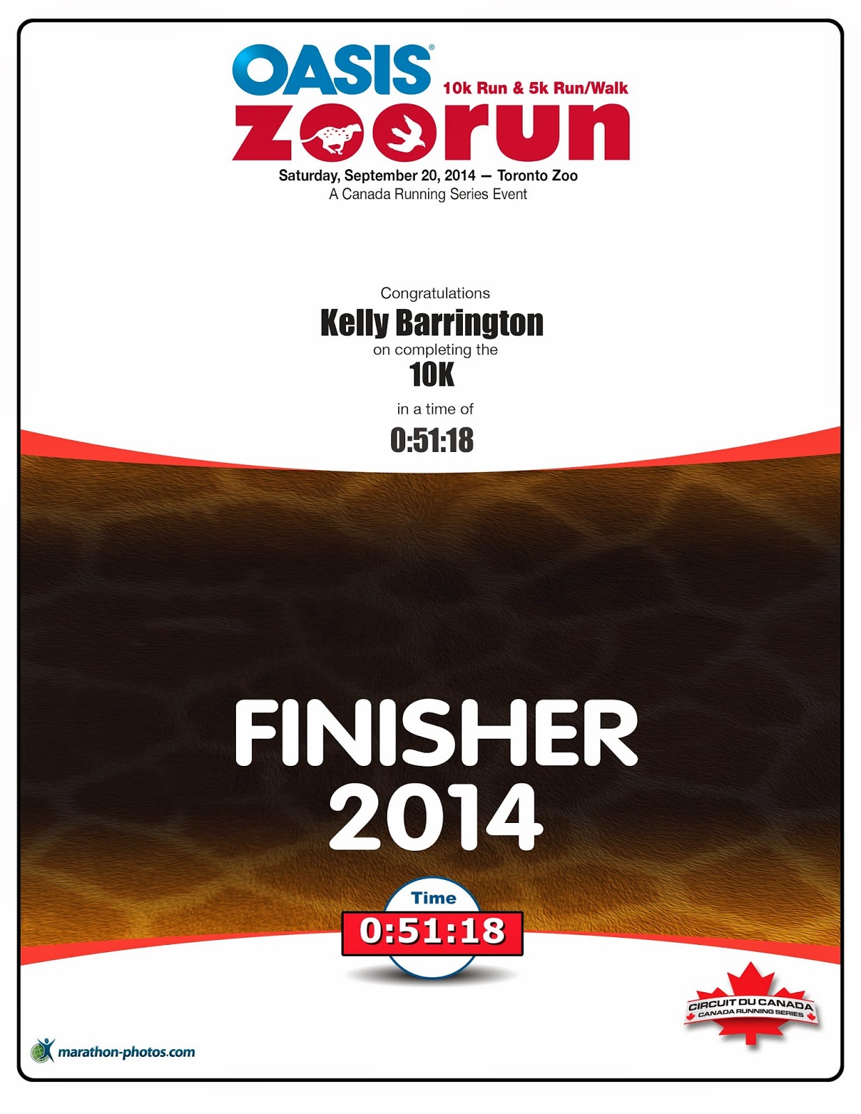 Contours Personal Training: Oasis Zoo Run