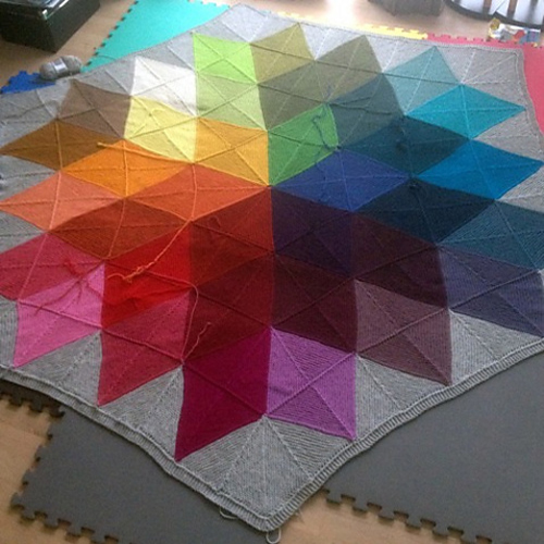 Beautiful Skills - Crochet Knitting Quilting : Colour Star Blanket ...
