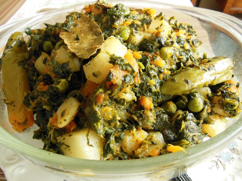 Chumkie's Kitchen : Panch Mishali Tarkari - 5 Vegetable Medley