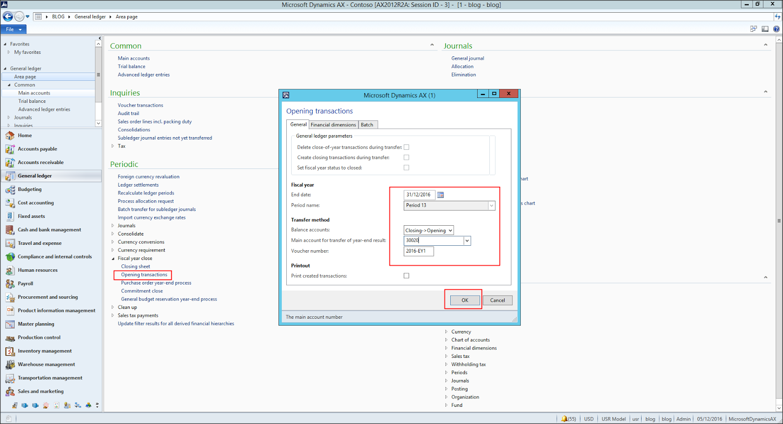 Dynamics AX Tips: AX 2012 | Process Opening Balances Part 2