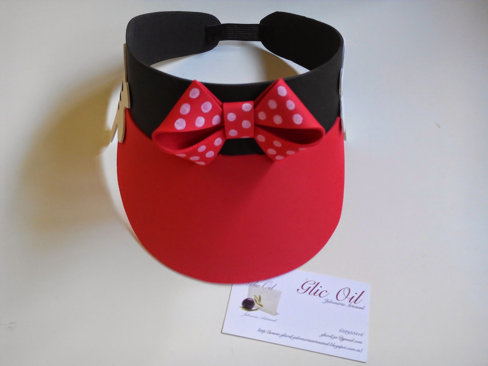 GlicOil Jabonería Artesanal: Viseras de Mickey y Minnie en foamy