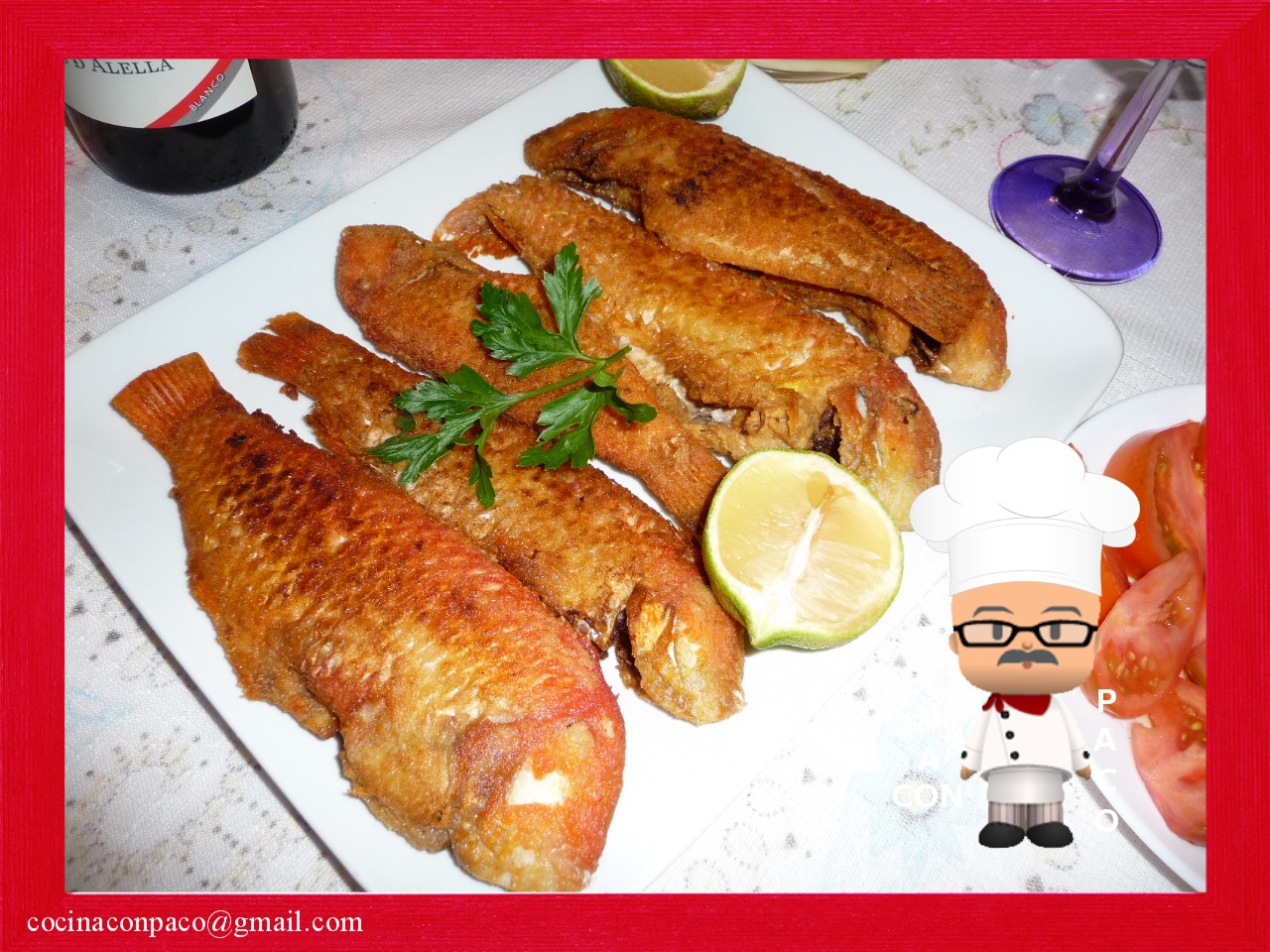 Cocina con Paco: Pez Lorito, Raor, Papagayo, Pinta o Galán