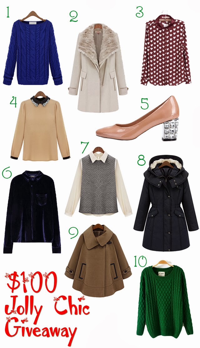 my wardrobe staples: $100 Jolly Chic Giveaway