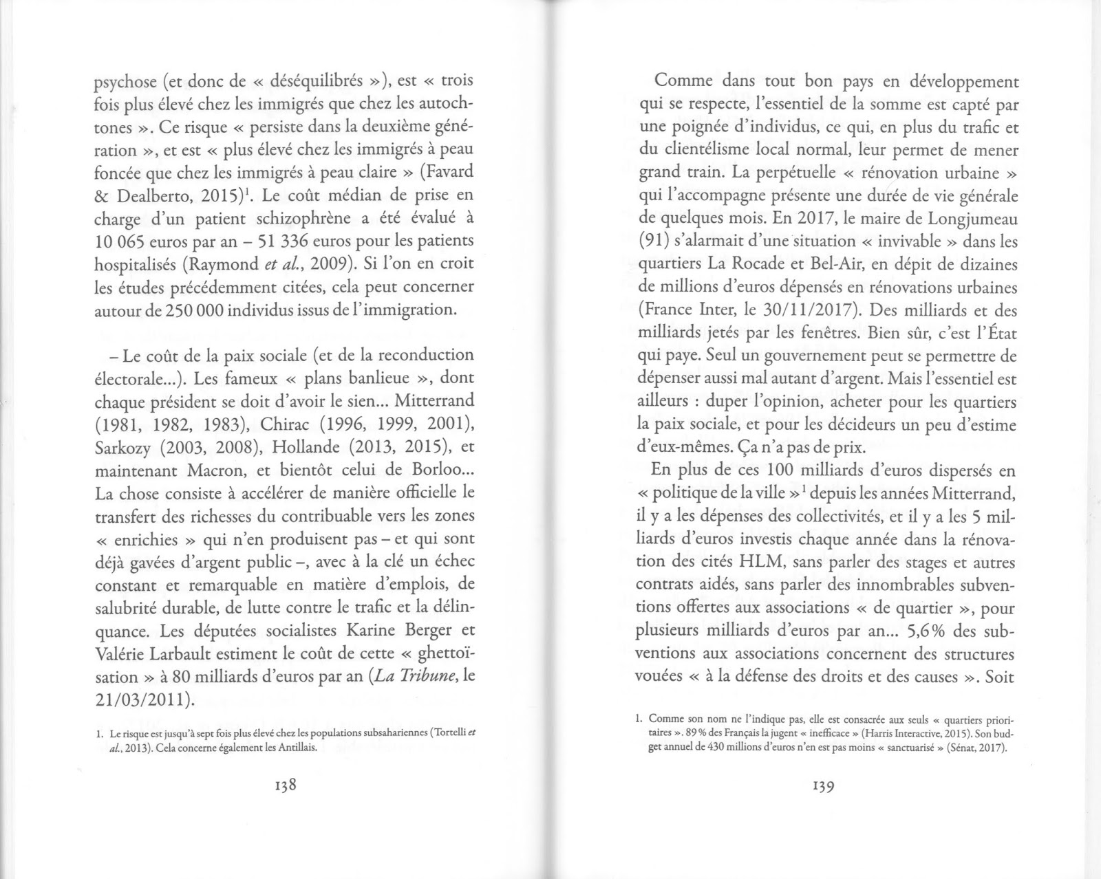école : références: Laurent Obertone, La France interdite (2018)