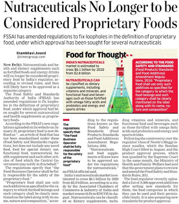 FOOD SAFETY LATEST: Nutraceuticals, food supplements no longer to be ...