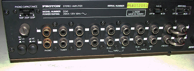 The Robb Collections: Details on the remarkable PROTON D540 Integrated ...