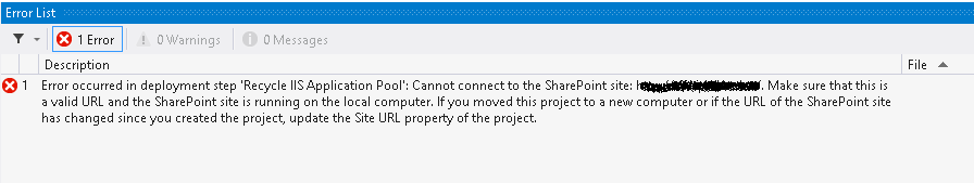 Muawiayh Shannak: Error occurred in deployment step ‘Recycle IIS Application Pool’ – SharePoint ...