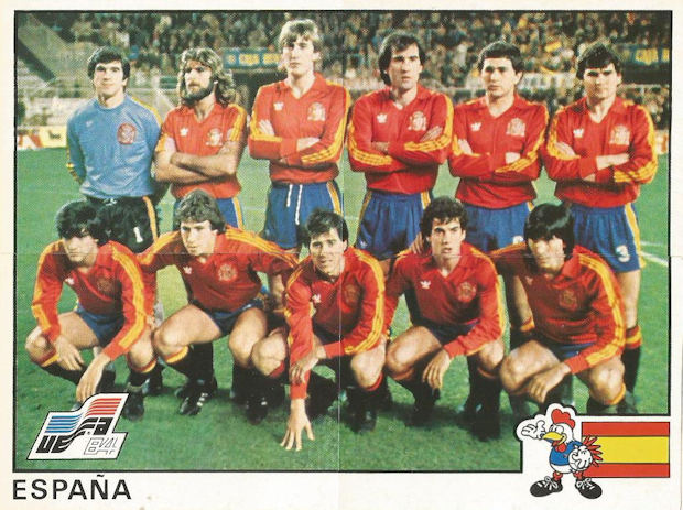 Football Cartophilic Info Exchange: Panini - Euro 84 (04) - 207-231 Spain