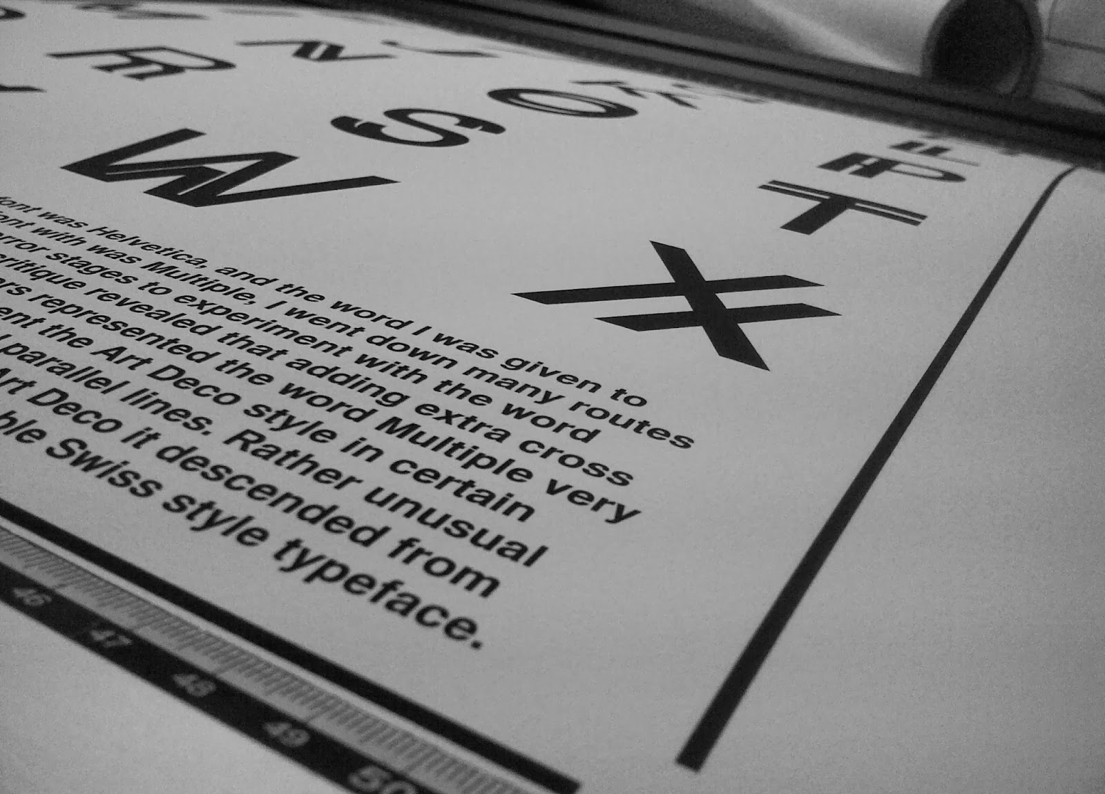 ALL YEAR 3 WORK - Design Practice: Printing my final typeface
