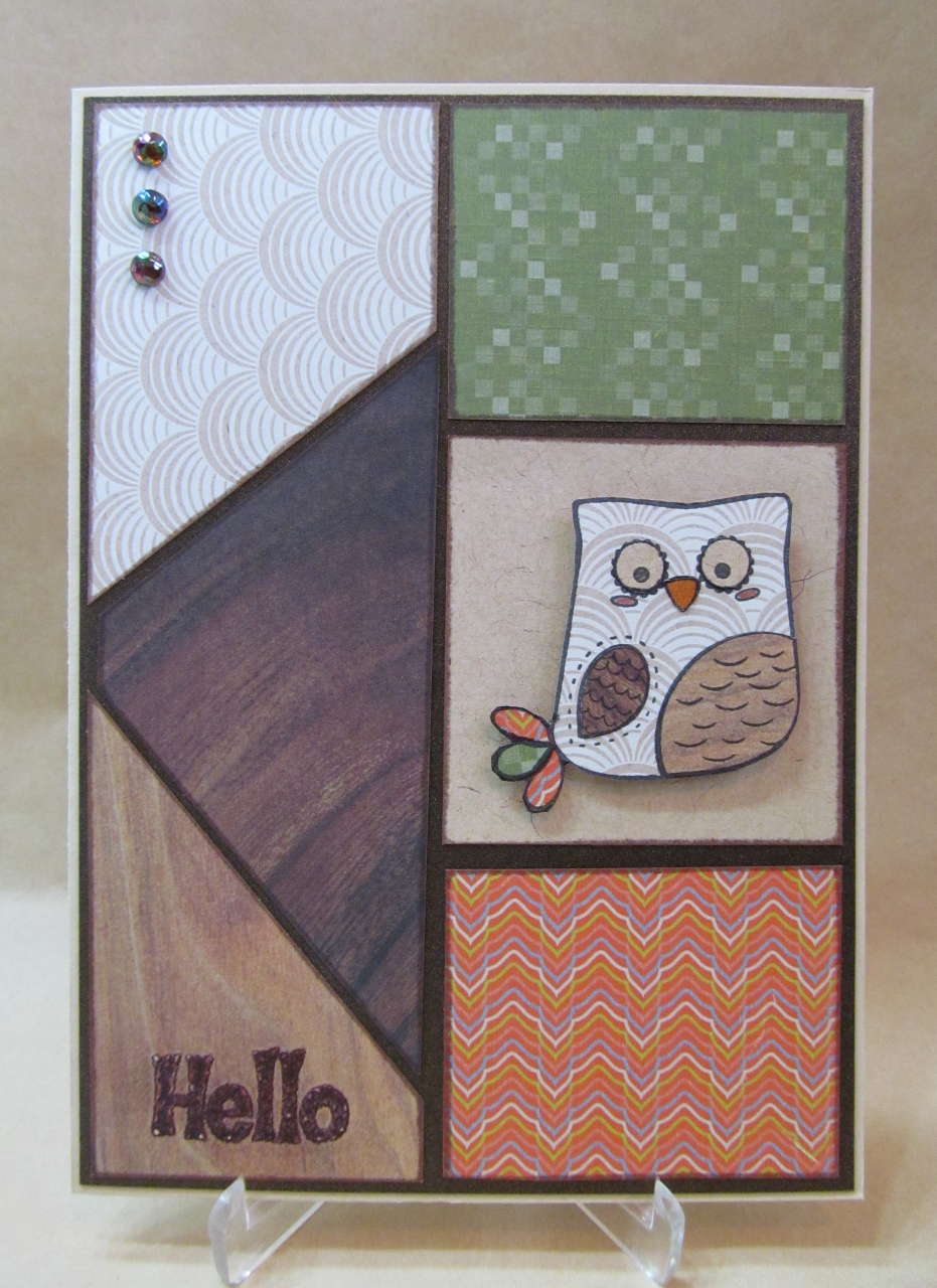 Savvy Handmade Cards: Paper Pieced Owl Card