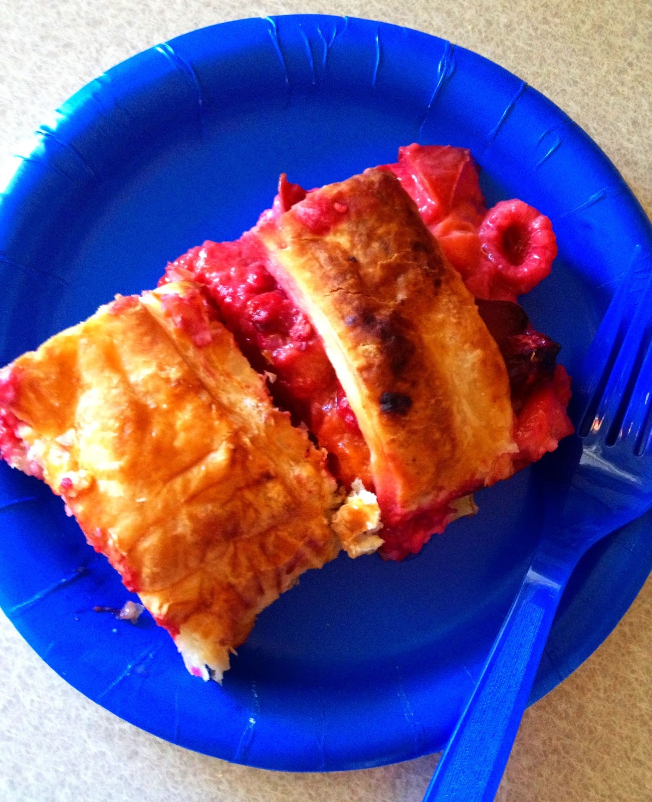 TOFU MOM . . . and gravy!: Cherry-Raspberry 'Slab Pie' and Confidence