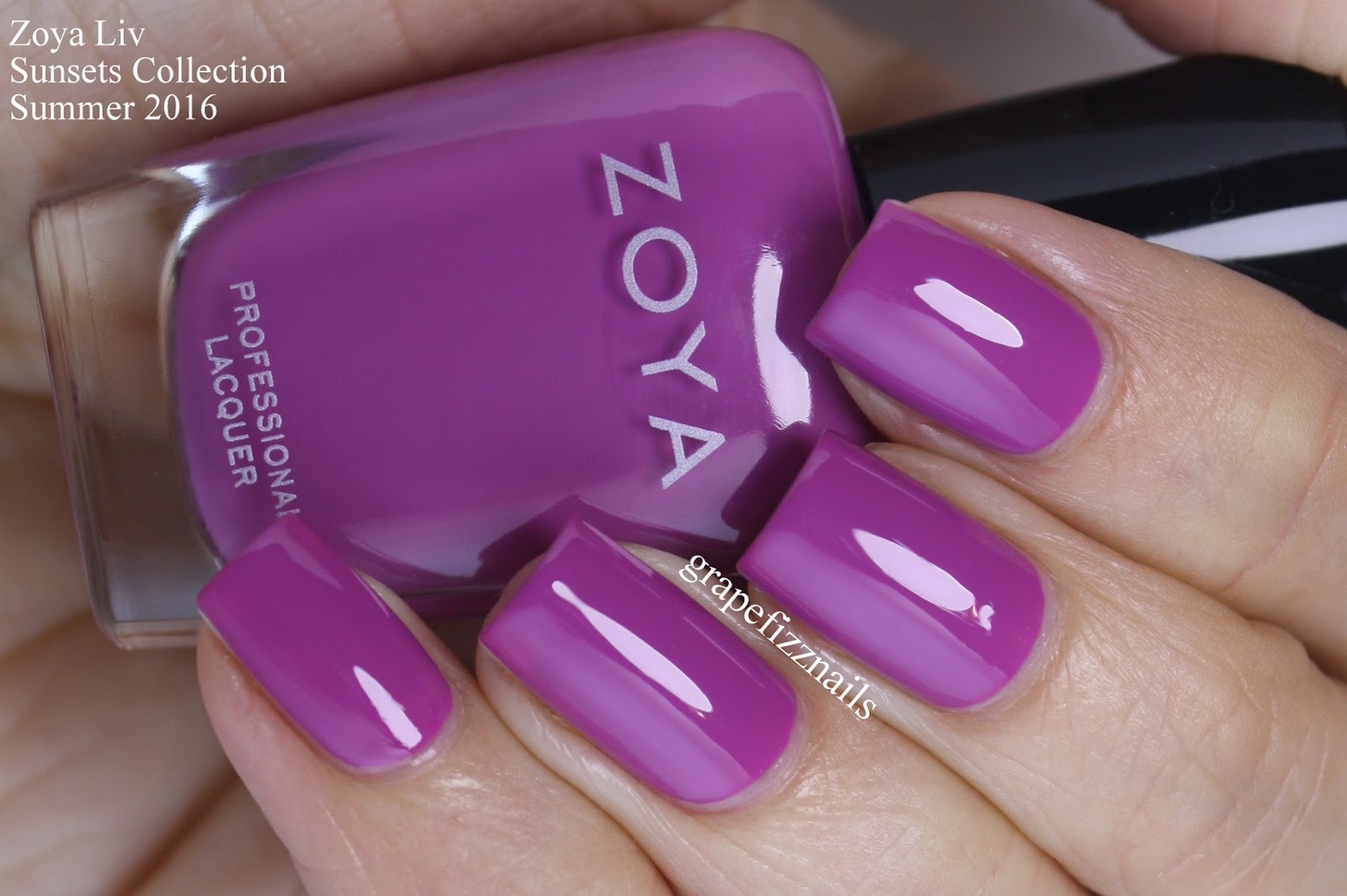Grape Fizz Nails: Zoya Sunsets Collection, Summer 2016