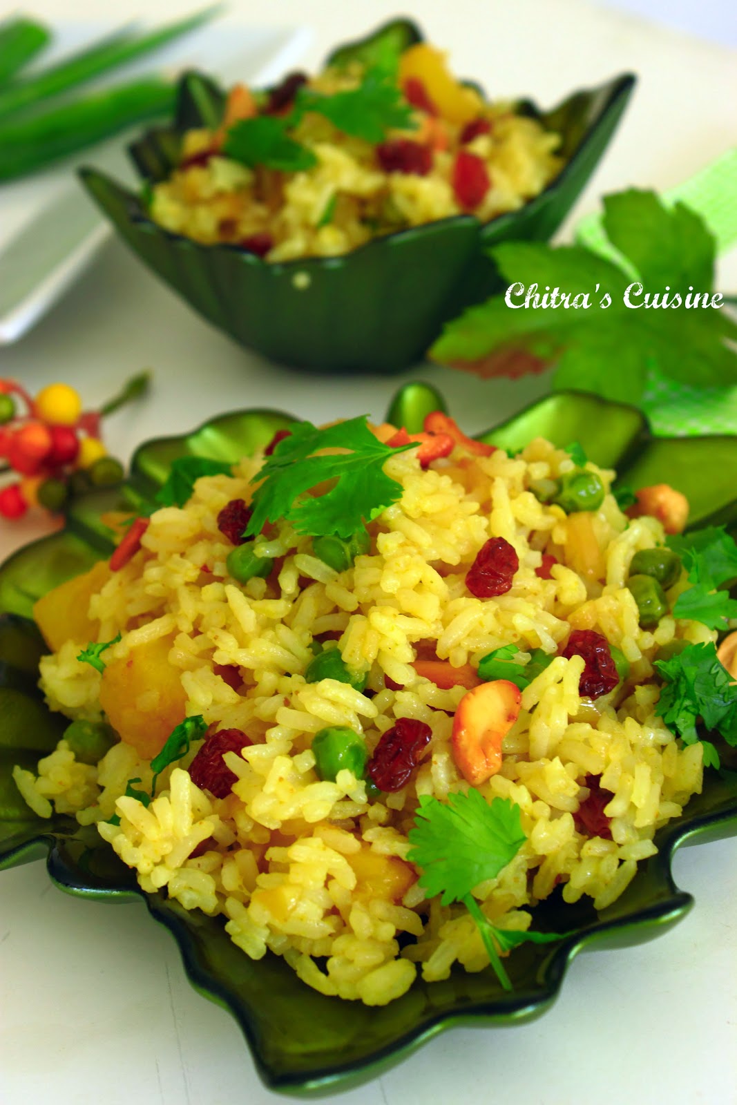 Chitra's Cuisine: Pineapple Fried Rice