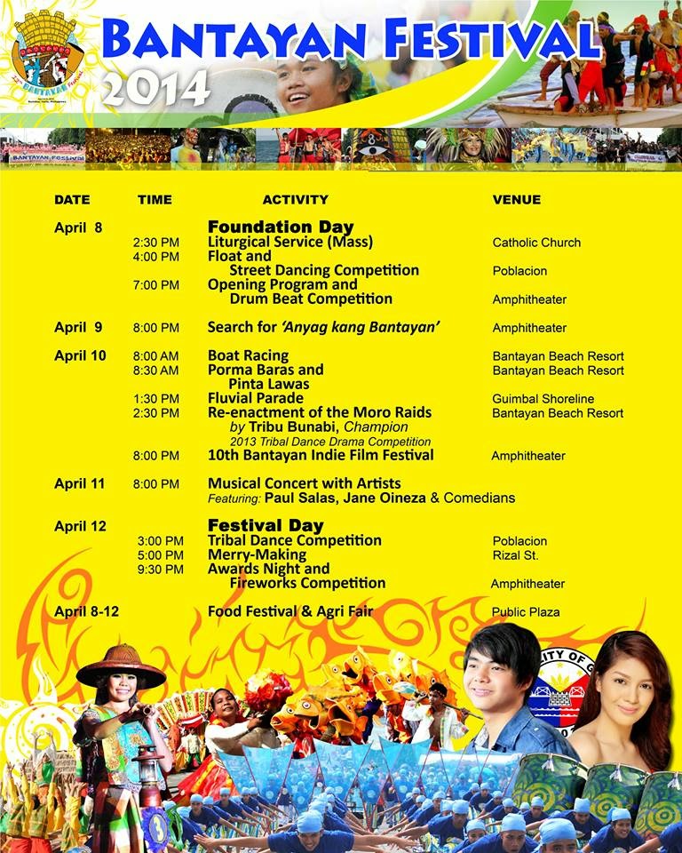 Byahero: Bantayan Festival 2014 Schedule of Activities | Guimbal, Iloilo