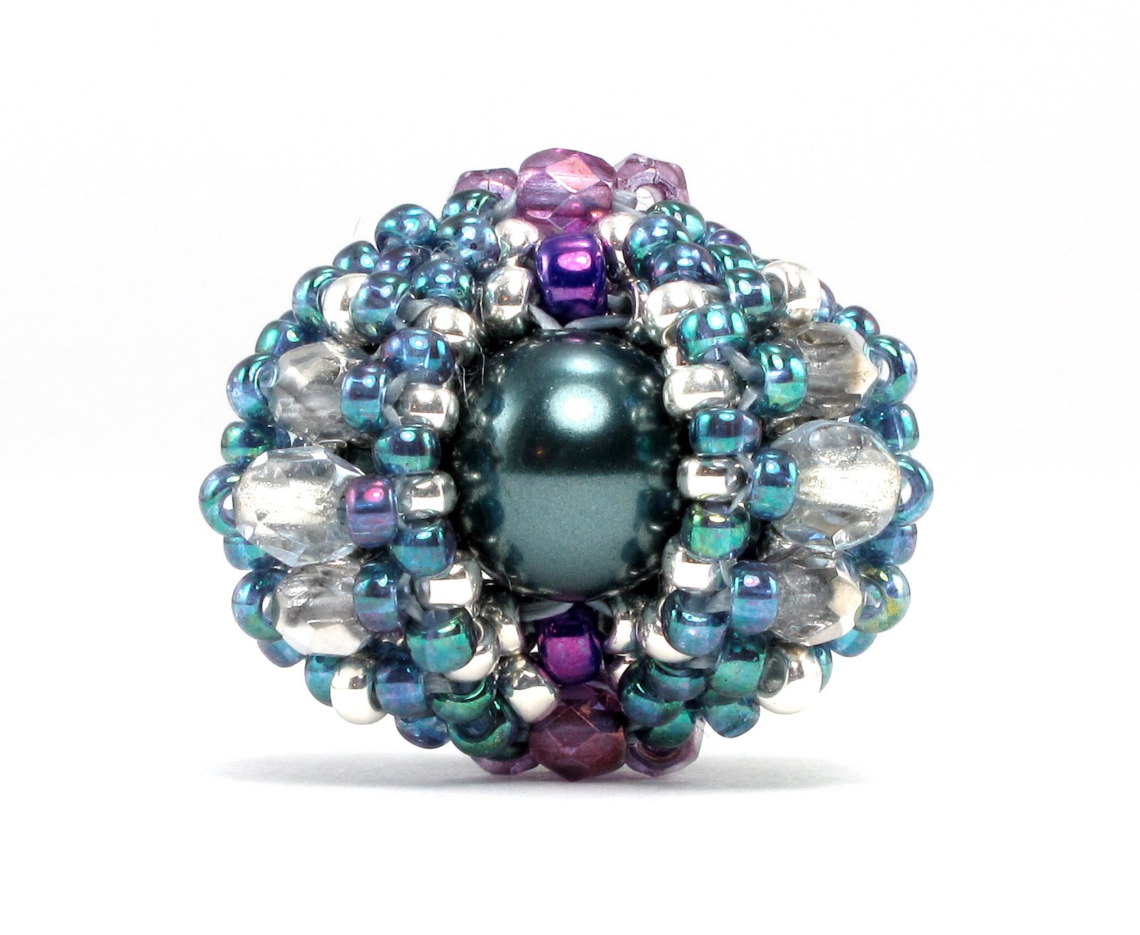 Bead Origami: Beadwork's 15th Anniversary Beaded Bead Contest: Treasure ...