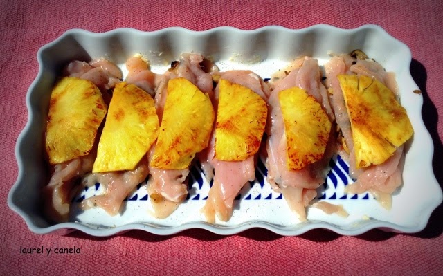 Laurel y Canela: Pechugas de pavo rellenas de champis y gratinadas con ...