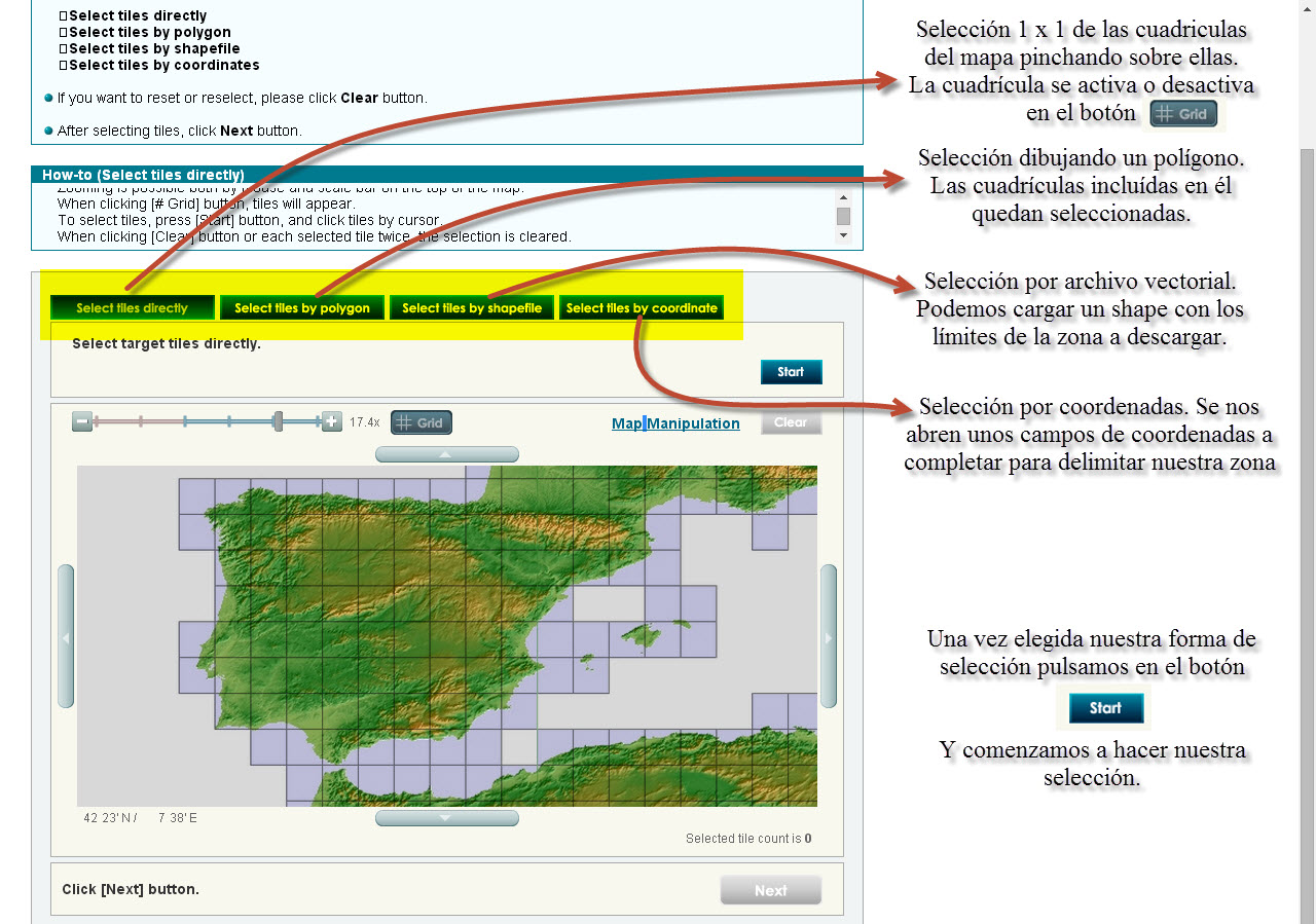 Cartografía Digital: Datos de relieve ASTER GDEM.