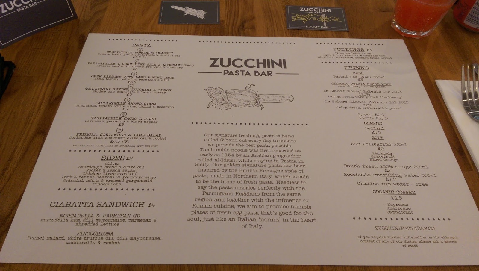 The Secret Diner: Zucchini Pasta Bar