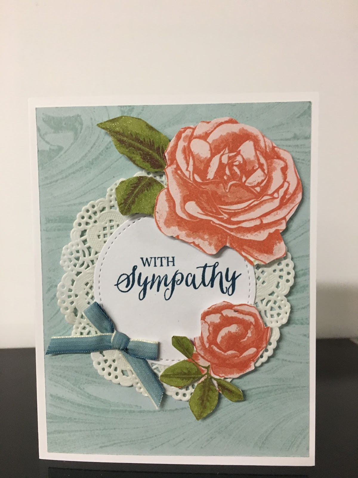Linda's Cardstock Creations: Simple, Elegant Designer Paper Card