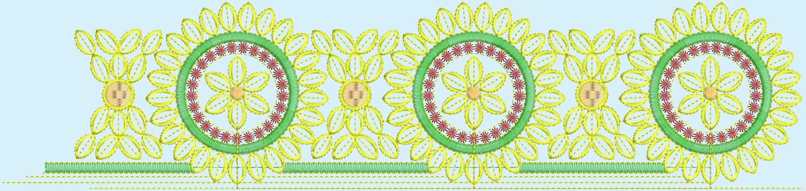 EmbDesignTube: Lace Border For Cocktail Dresses