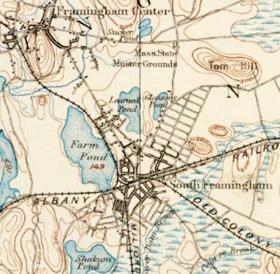 FRAMINGHAM MATTERS: Old maps and aerial drawings of Framingham ...