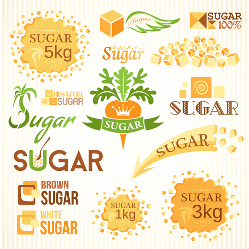 Блог Колибри: Sugar labels with logos vector material