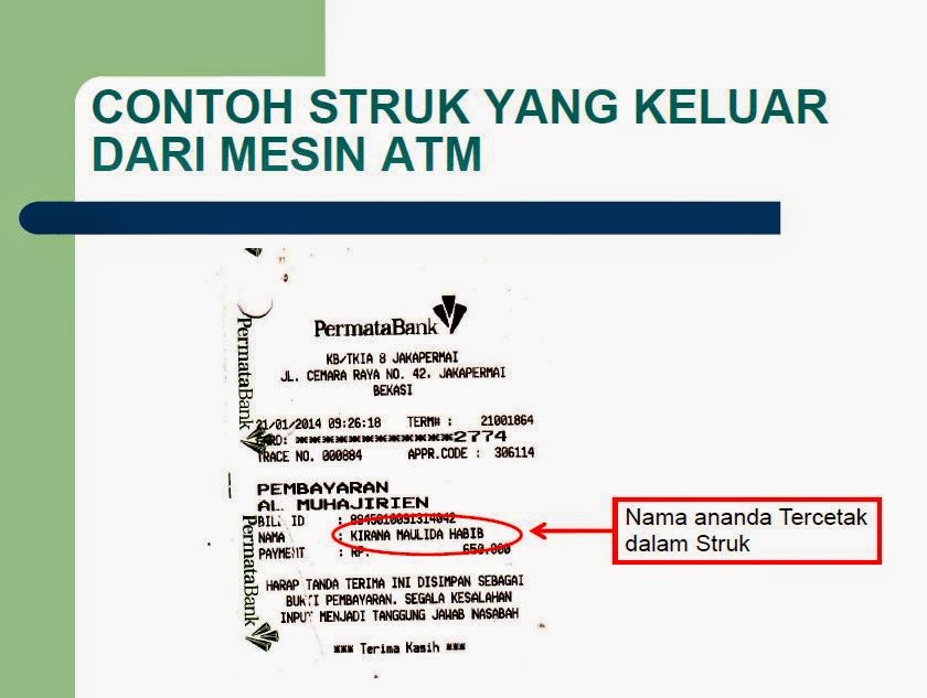 Al-Azhar 8 Jakapermai: CARA MELAKUKAN PEMBAYARAN MELALUI ATM