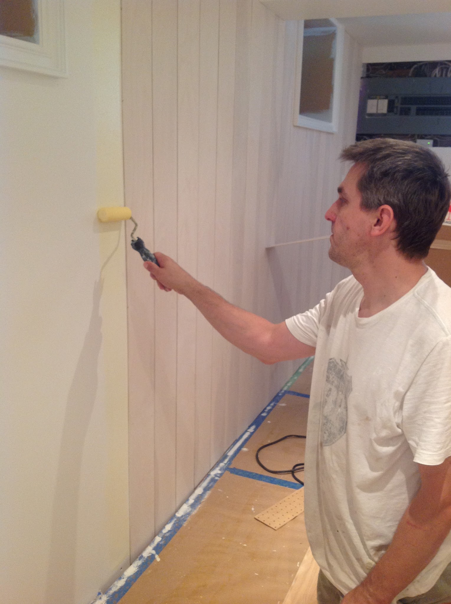 Part II: DIY Whitewash Shiplap Plank Walls - Rambling Renovators