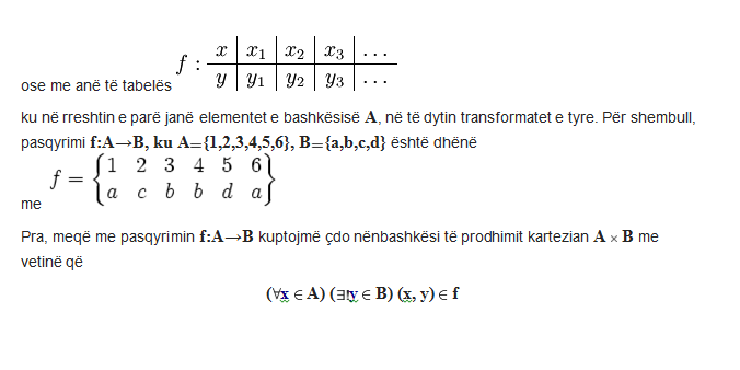 BASHKESITE DHE PASQYRIMET NE MATEMATIKE ~ Detyra Kursi Shqip
