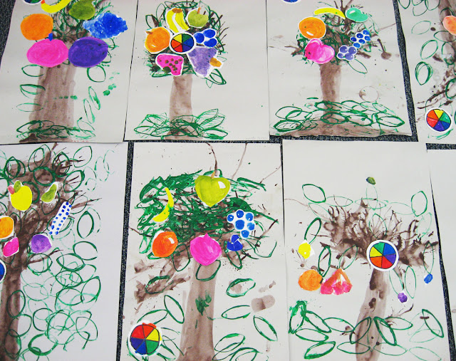 Color Wheel Trees