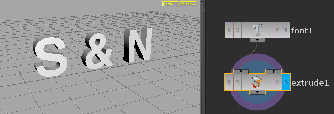 Our Life In 3D: How hard can it be? Extruded, beveled text in Houdini.