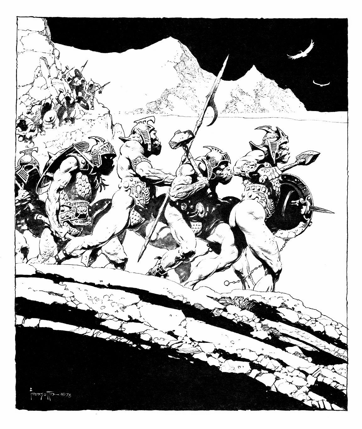 BLACK 'N' WHITE AND RED ALL OVER: POST # 64 - FRANK FRAZETTA, The ...