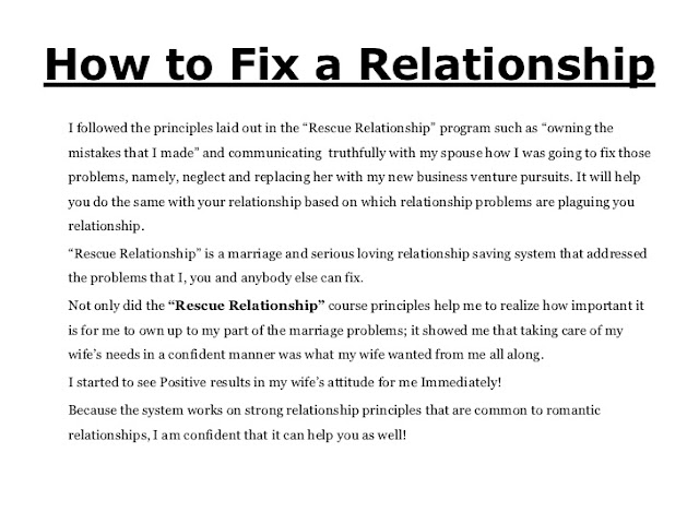 Love Relationship Issues: How can i fix my relationship problems