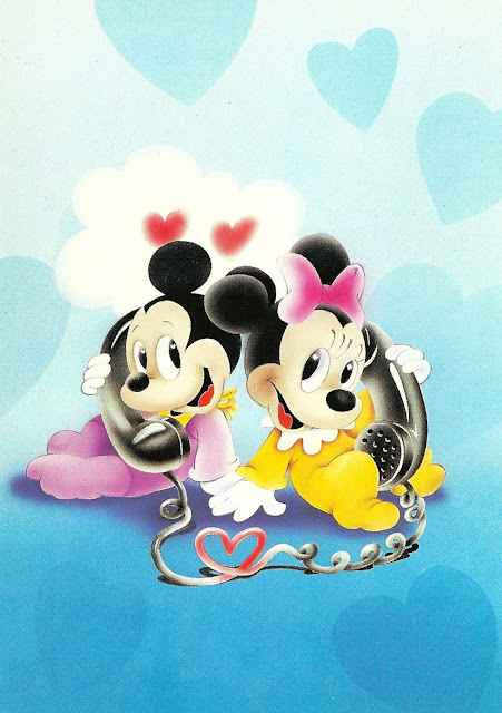 My Favorite Disney Postcards: Disney Babies, Mickey and Minnie Mouse