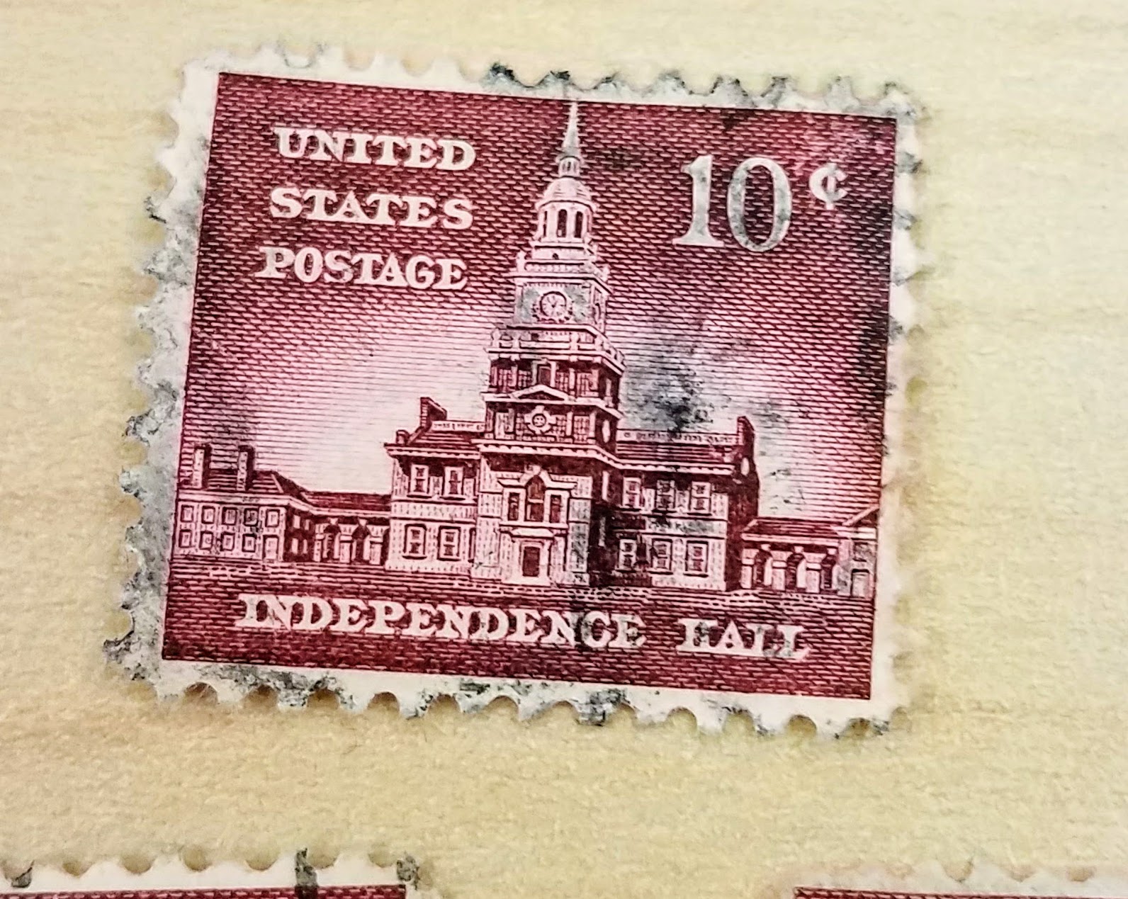 History and Culture by Bicycle: Private Collection: 10 cent Postage Stamps